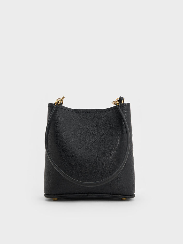 Black Alcott Bucket Bag - CHARLES & KEITH IN