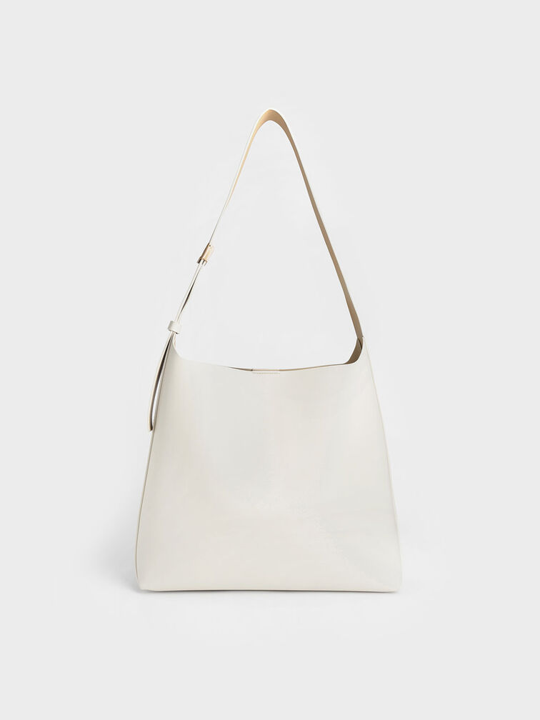 Cream Edna Tote Bag - CHARLES & KEITH IN