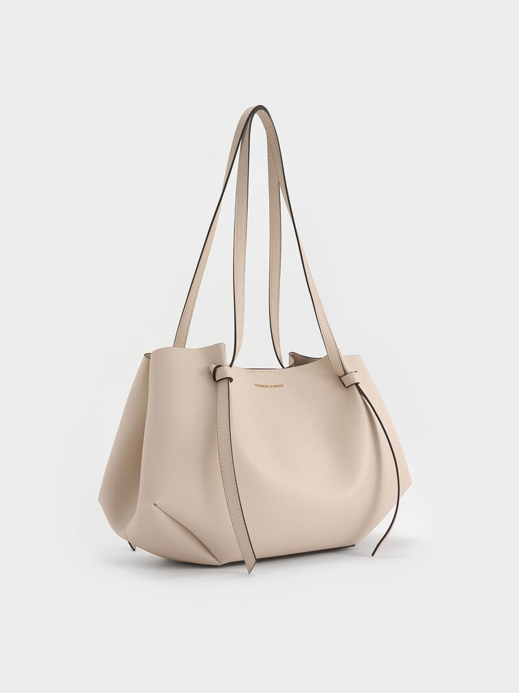 Oat Calla Tote Bag - CHARLES & KEITH IN