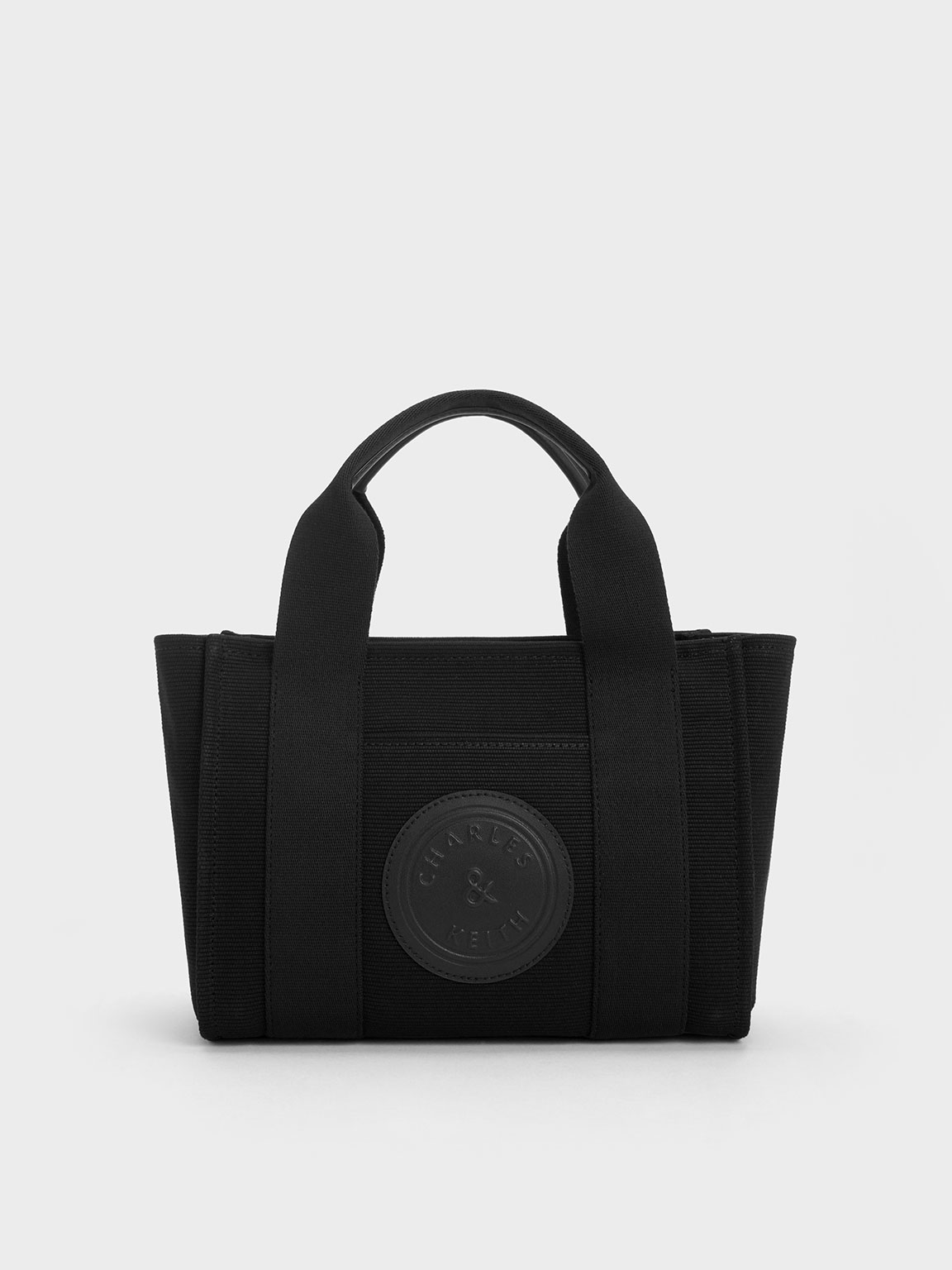 Black Kay Canvas Tote Bag - CHARLES & KEITH IN