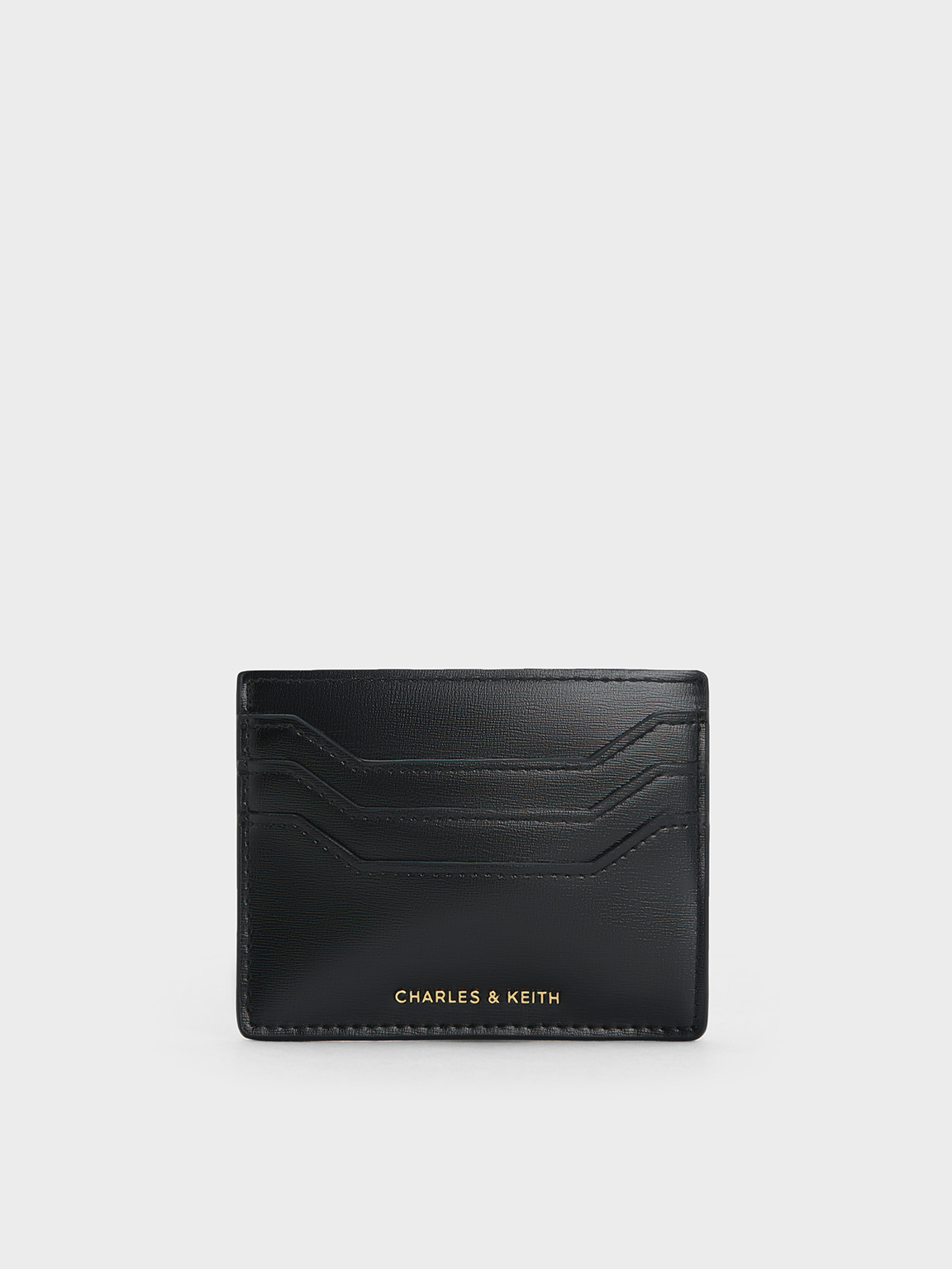 Black Carli Multi-Slot Card Holder - CHARLES & KEITH IN
