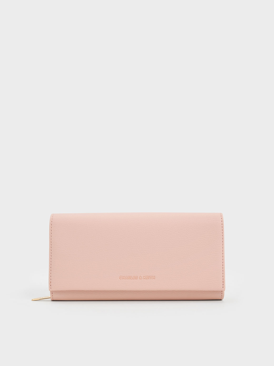 Pink Muriel Front Flap Long Wallet - CHARLES & KEITH IN
